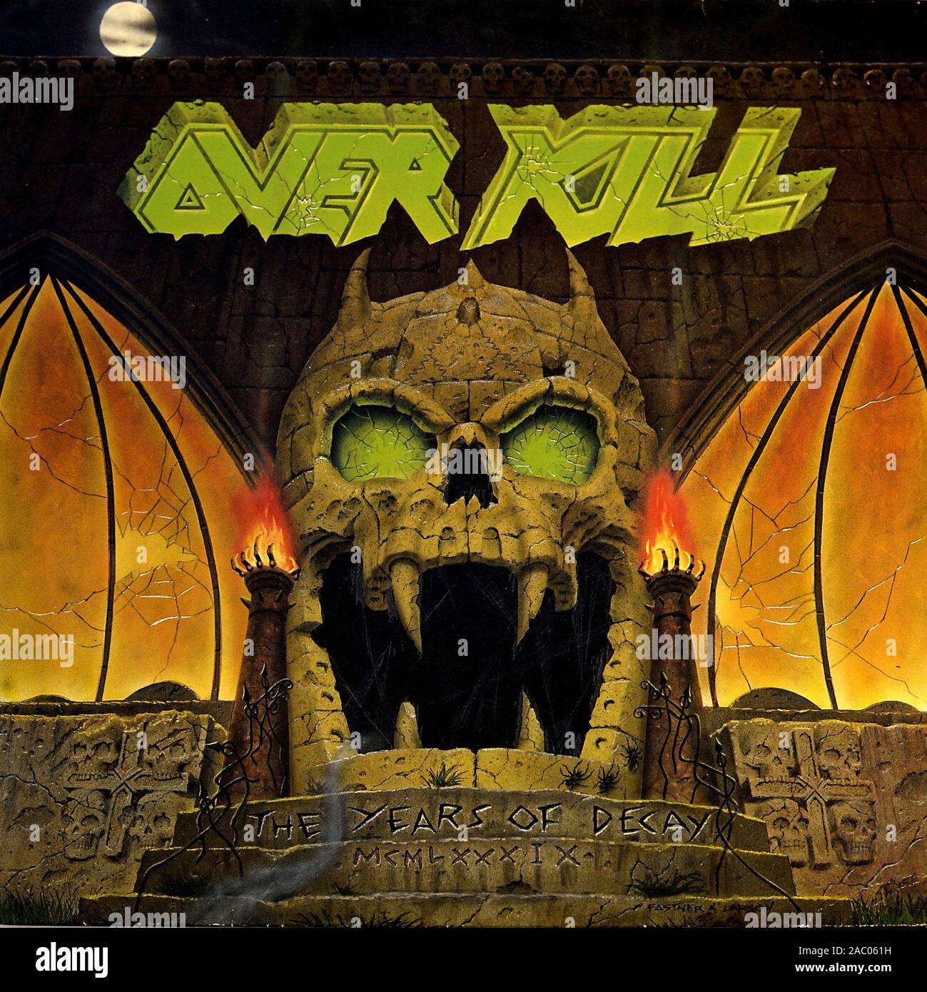 OVERKILL The Years of Decay - Vintage vinyl album cover Stock Photo - Alamy