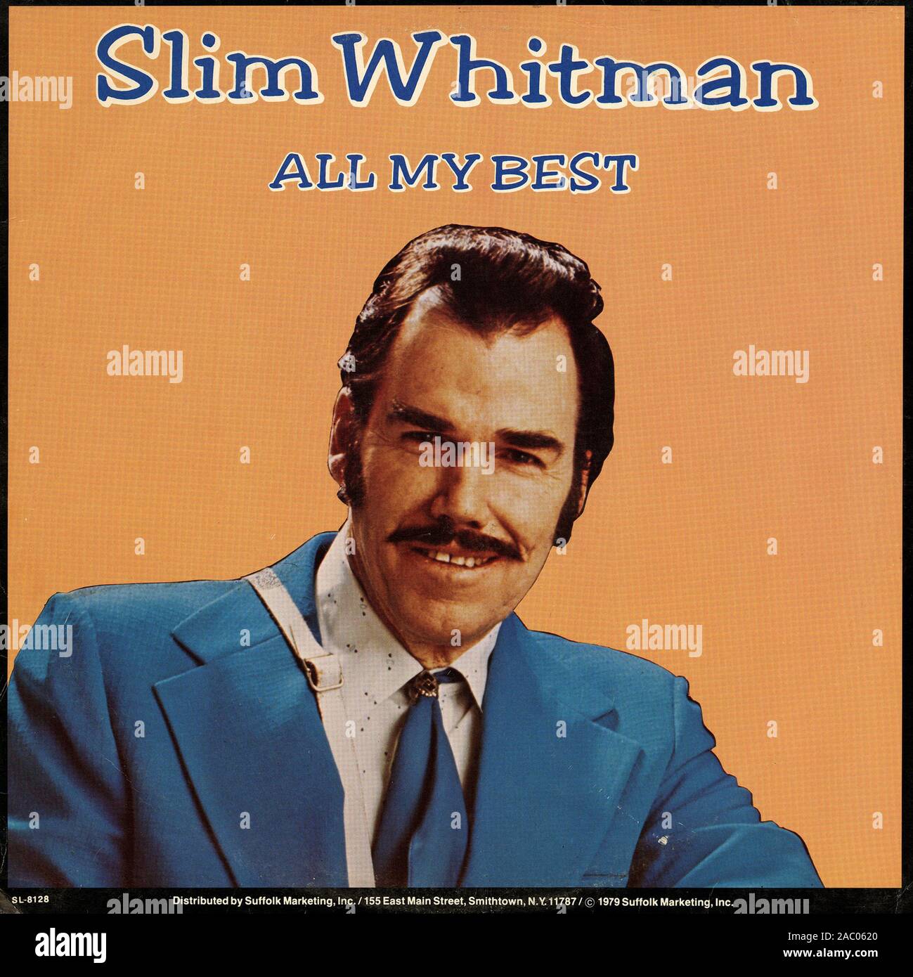 Slim Whitman - All My Best - Vintage vinyl album cover Stock Photo - Alamy