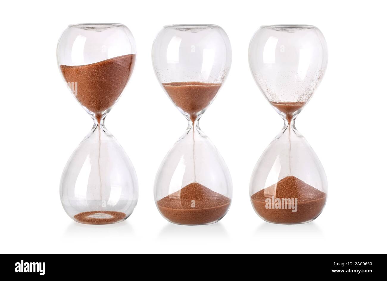 Hourglass isolated on white background with clipping path Stock Photo ...