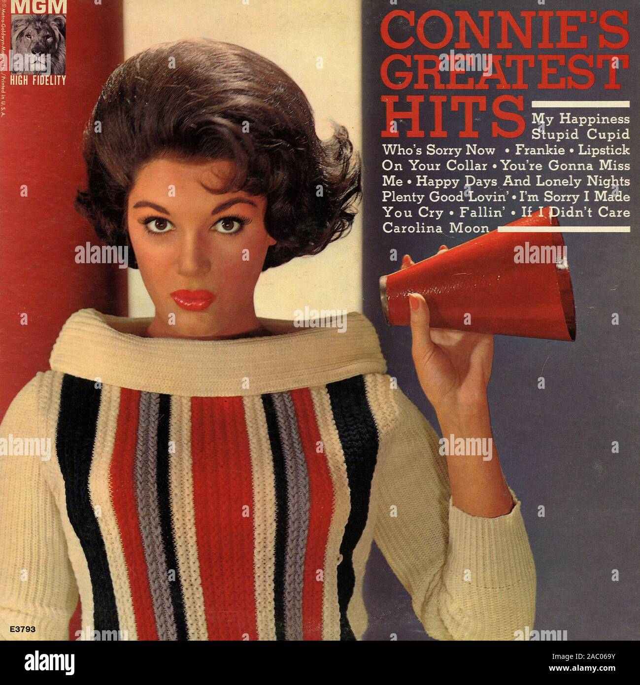 Connie's Greatest Hits - Vintage vinyl album cover Stock Photo - Alamy