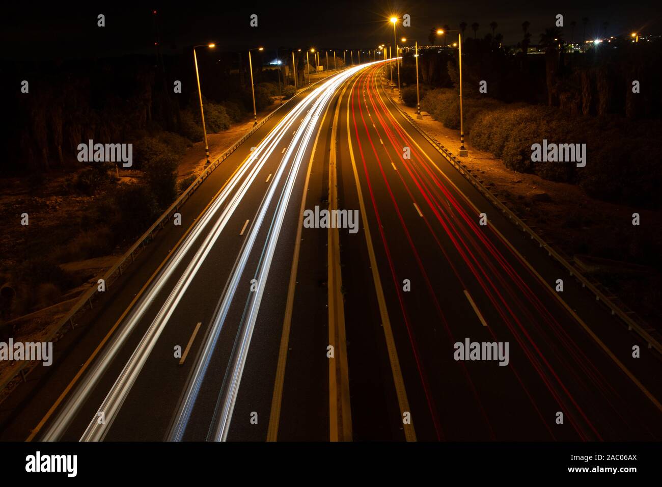 Moving Cars in the night Stock Photo - Alamy