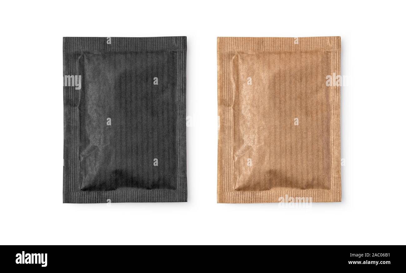 Small sugar packets isolated on white, with clipping path Stock Photo ...