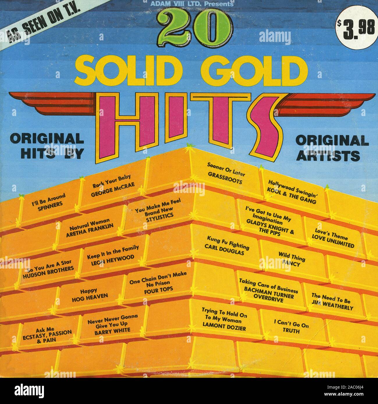 20 Solid Gold Hits - Vintage vinyl album cover Stock Photo - Alamy