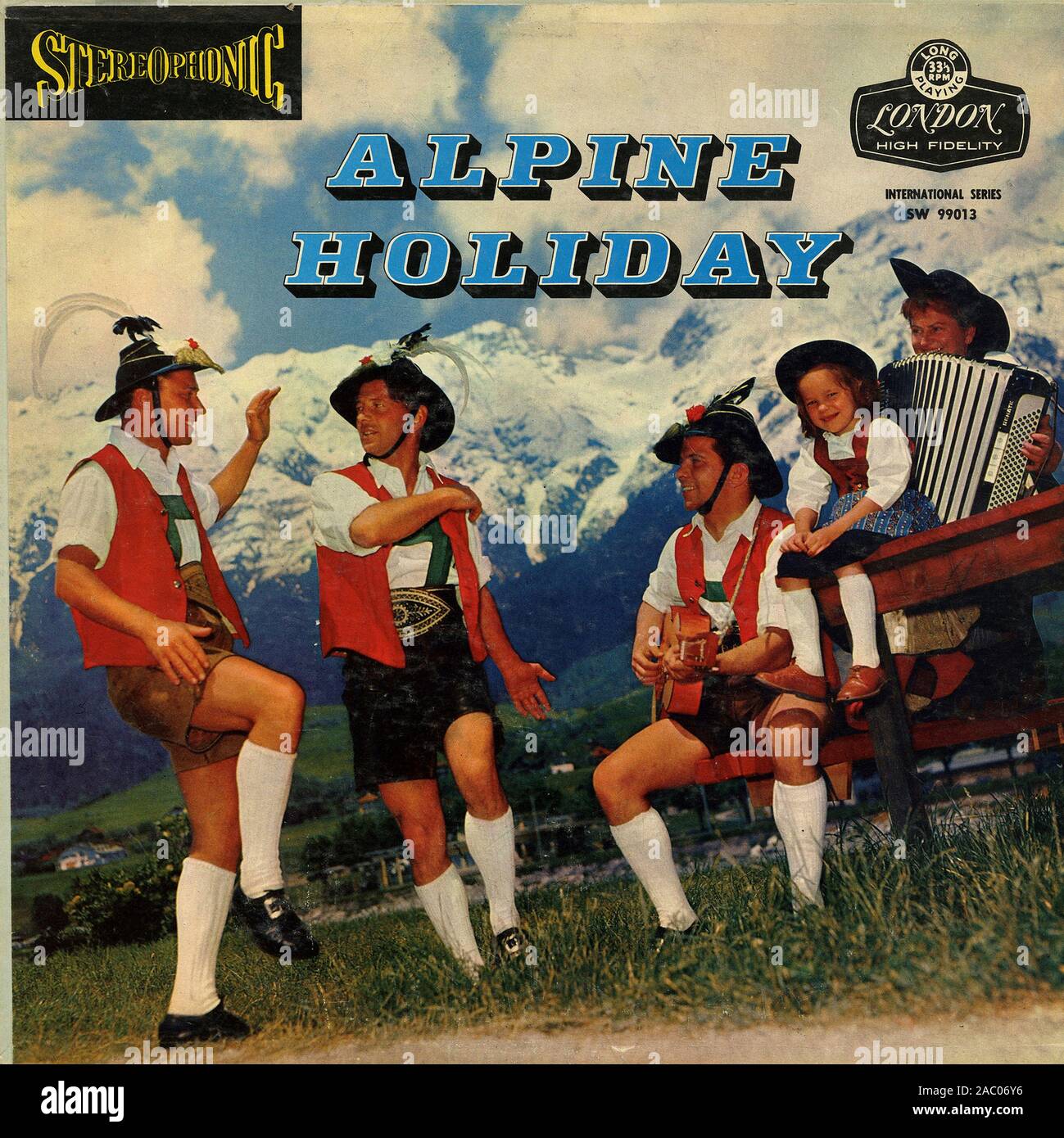 Alpine Holiday - Vintage vinyl album cover Stock Photo - Alamy