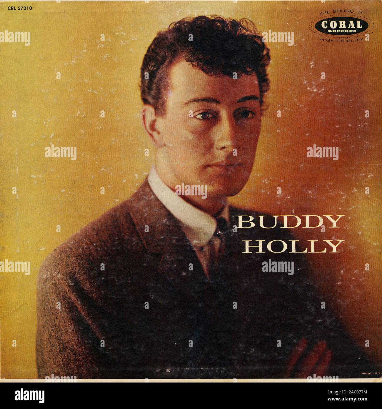 Buddy Holly - Vintage vinyl album cover Stock Photo - Alamy