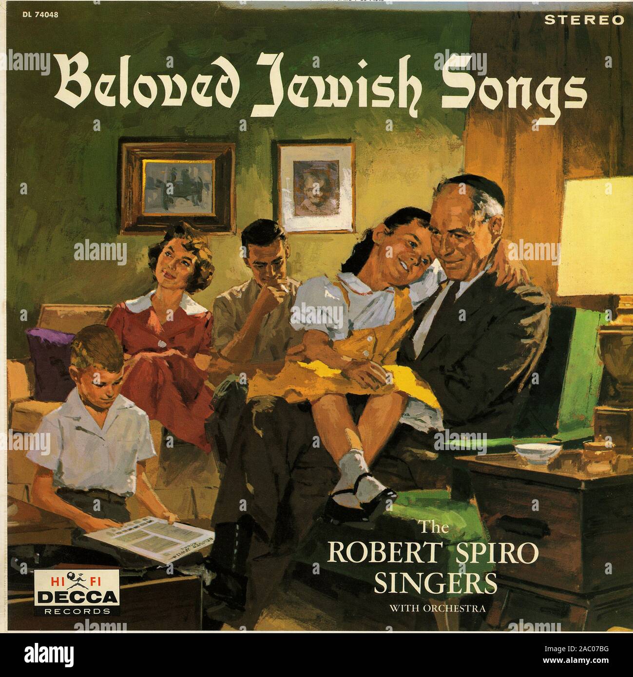 Beloved Jewish Songs - Vintage vinyl album cover Stock Photo - Alamy