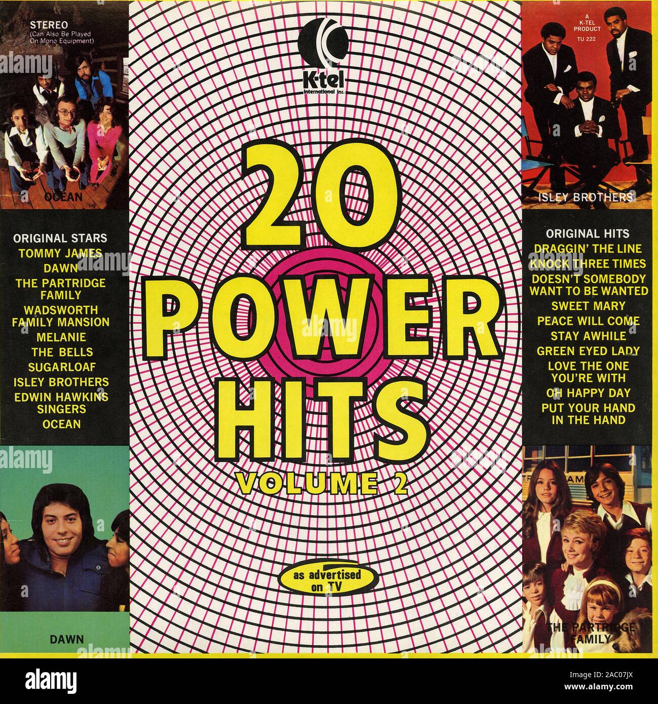 Volume 2 - 20 Power Hits - Vintage vinyl album cover Stock Photo - Alamy