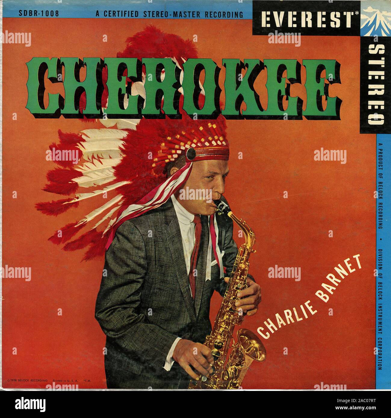 Cherokee - Vintage vinyl album cover Stock Photo - Alamy