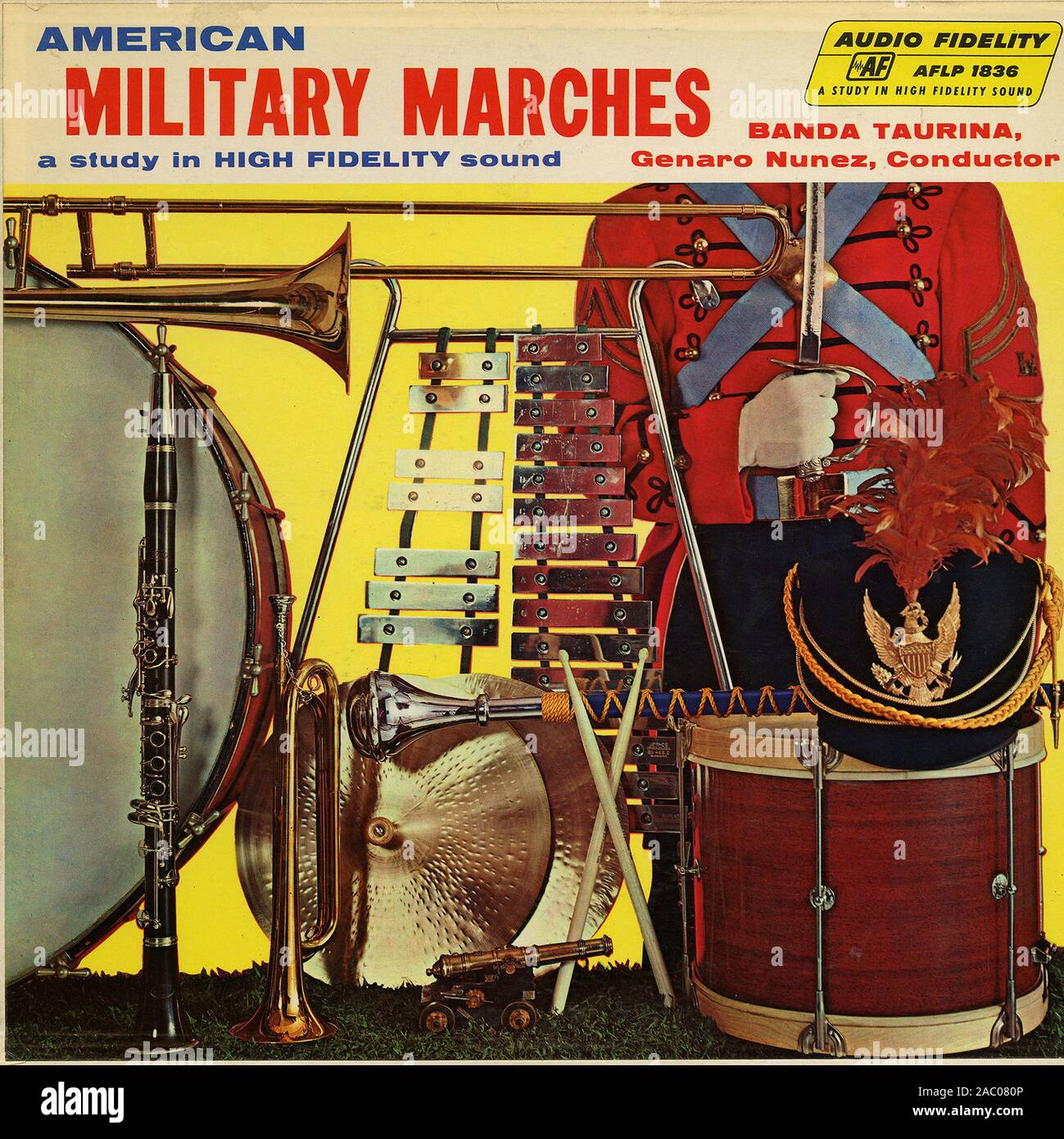 American Military Marches - Vintage vinyl album cover Stock Photo - Alamy