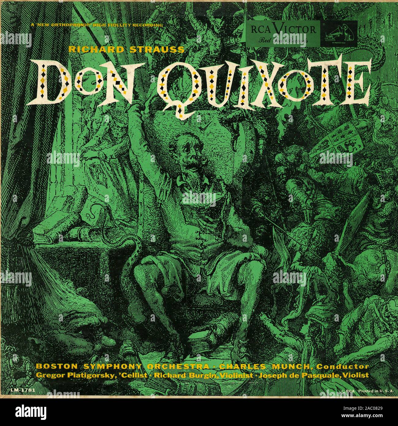 Don Quixote - Vintage vinyl album cover Stock Photo - Alamy