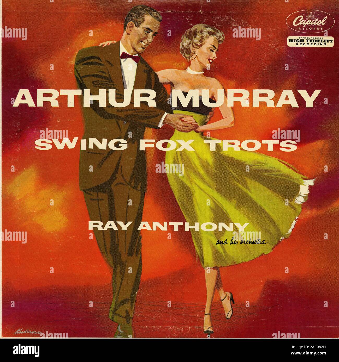 Arthur Murray Swing Fox Trots - Vintage vinyl album cover Stock Photo ...