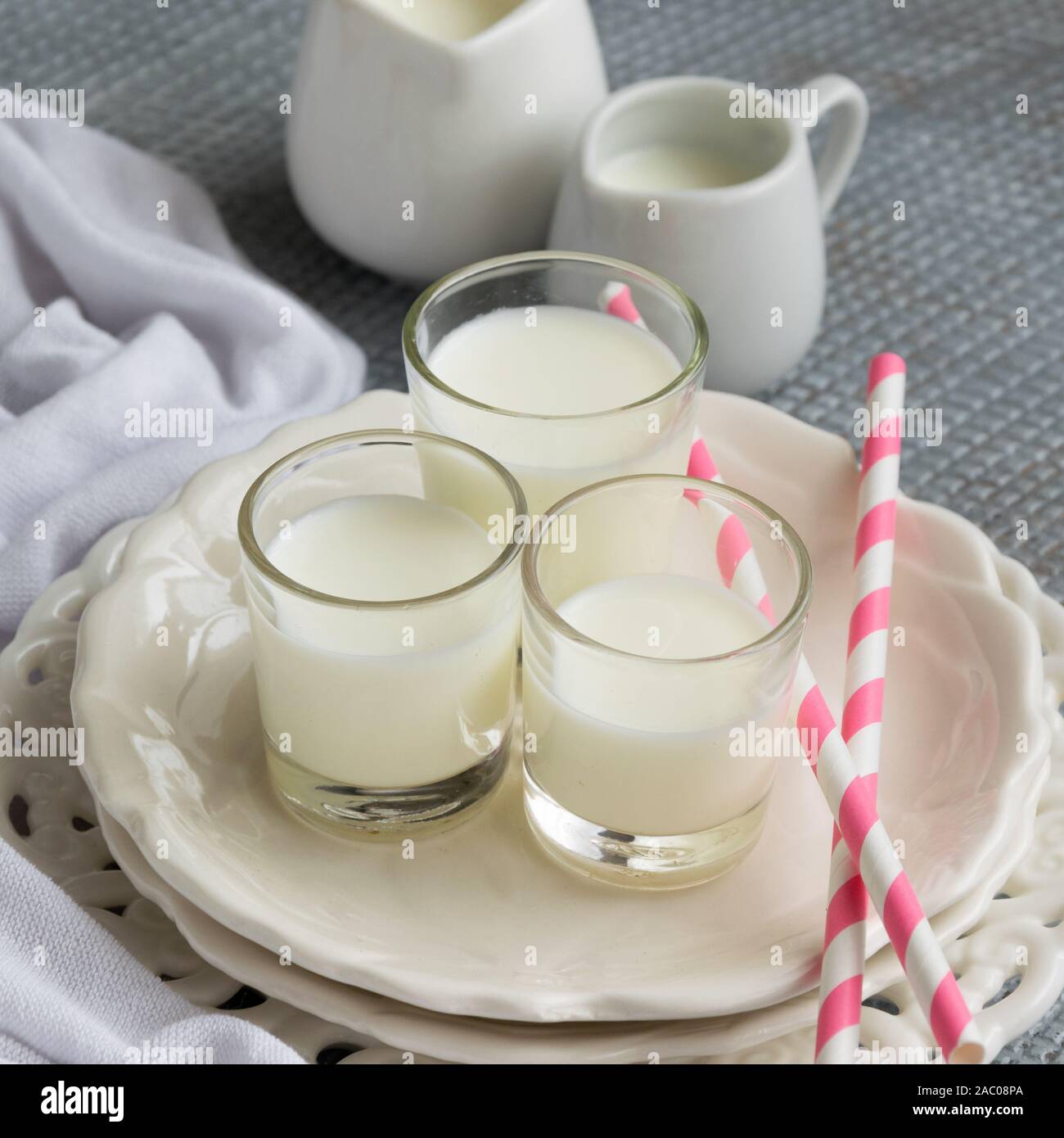 Fresh milk beverage. Healthy nutrition ingredient, dairy themes Stock ...