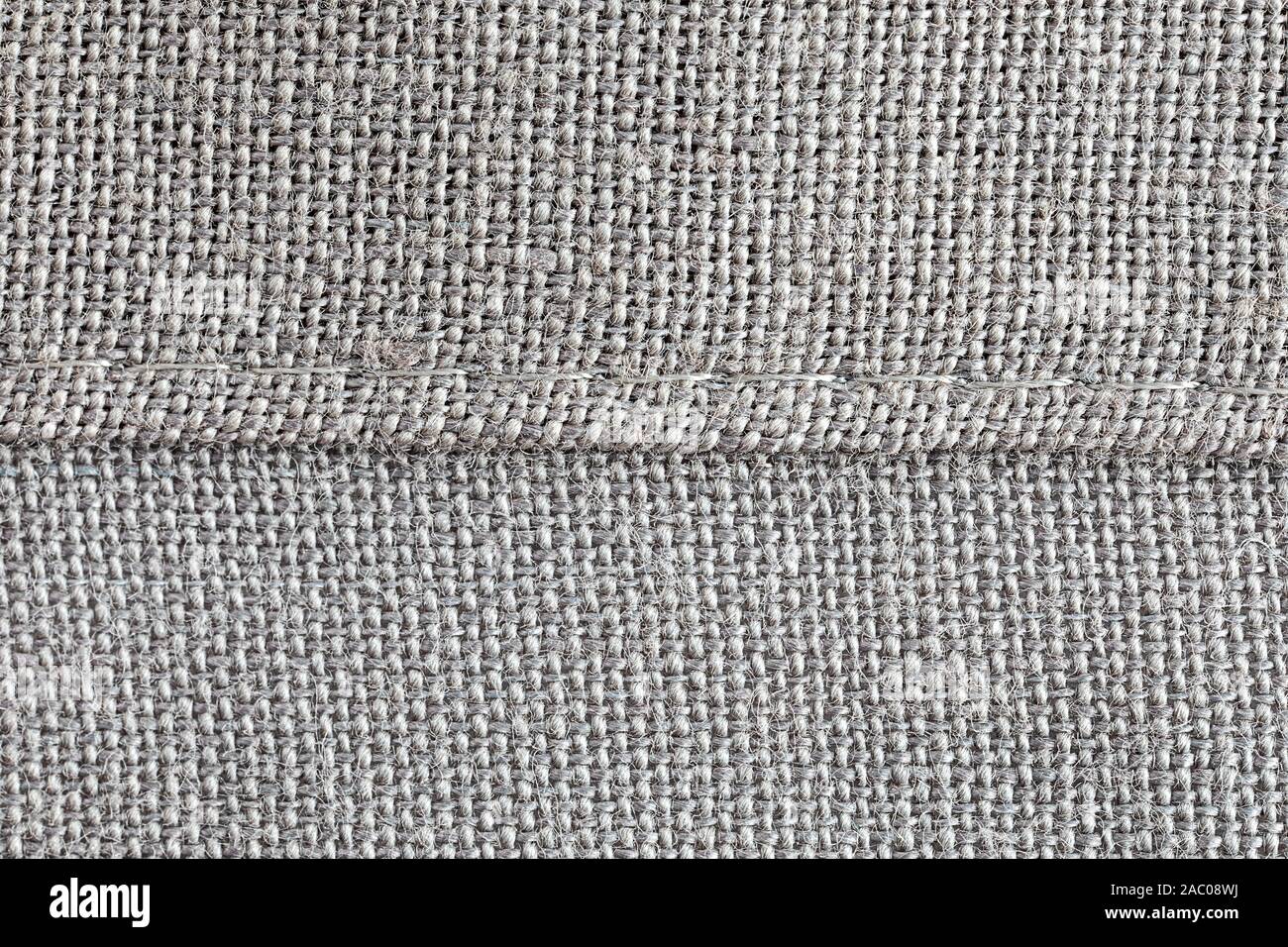 extreme close up of a hem of woven cotton fabric Stock Photo - Alamy
