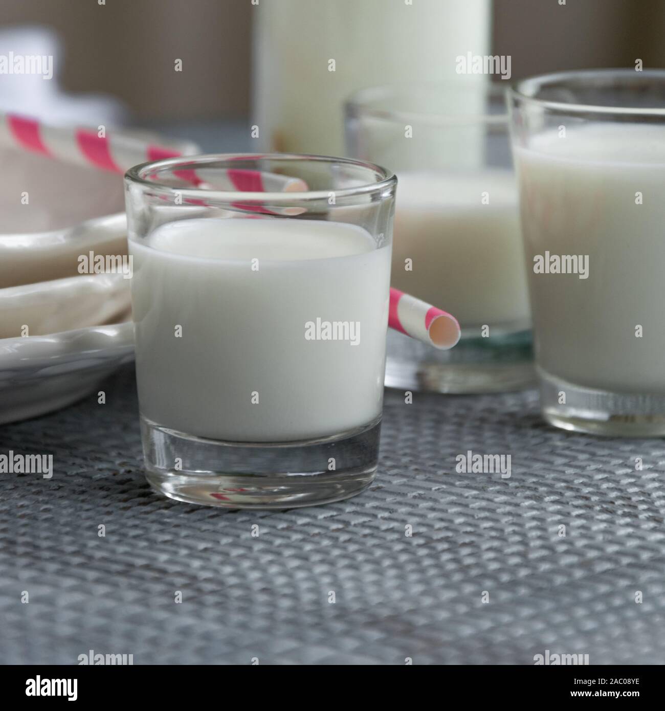 Fresh milk beverage. Healthy nutrition ingredient, dairy themes Stock ...