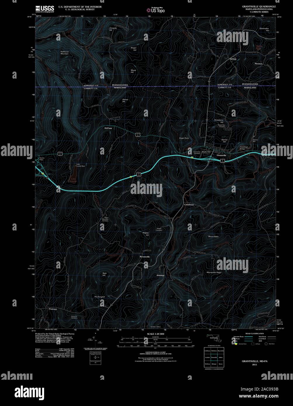 Map of grantsville hi-res stock photography and images - Alamy