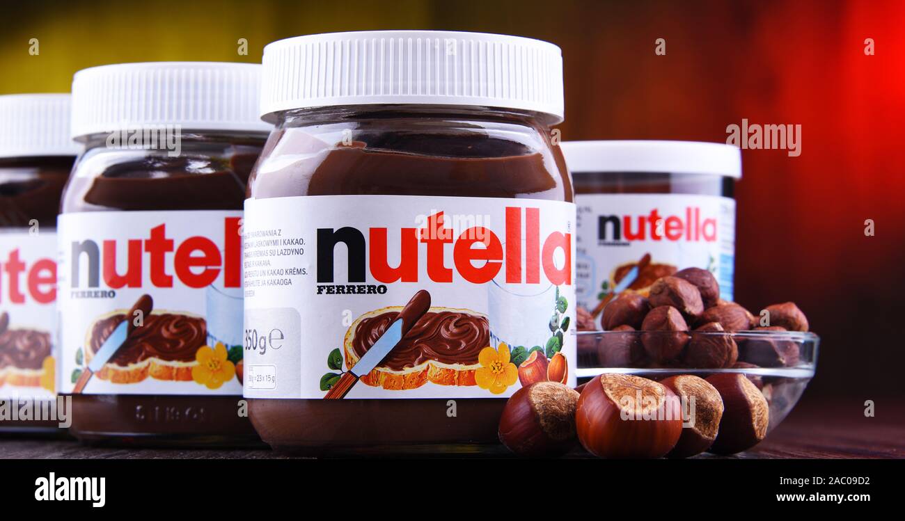 Nutella chocolate jars jar hi-res stock photography and images - Alamy