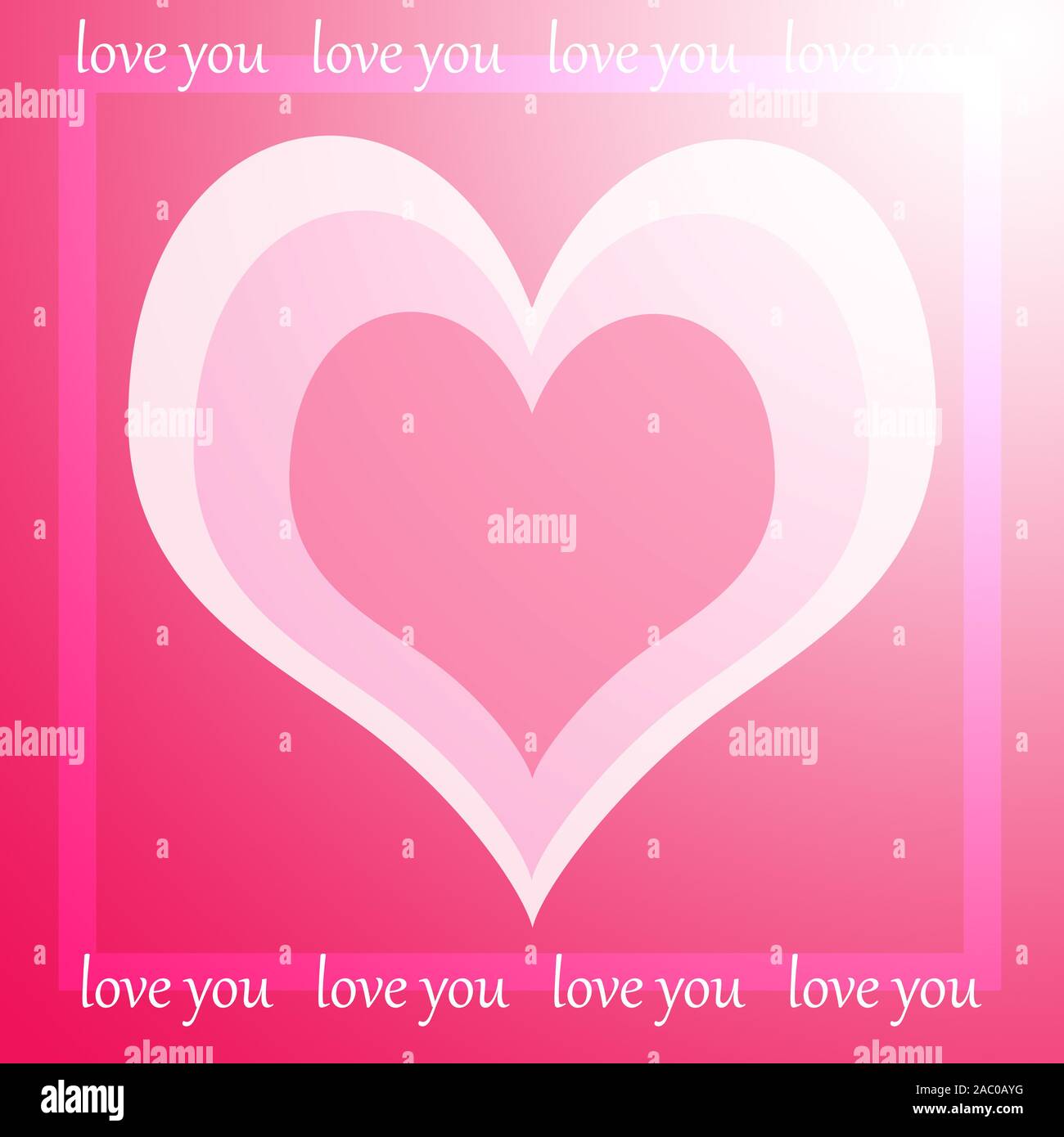 Colorful background with heart elements. Glowing backdrop, love concept ...