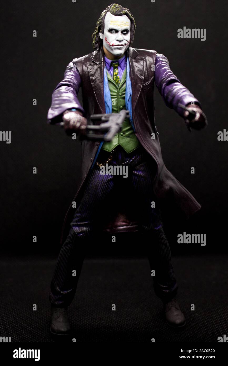 Joker figure is a fictional superhero.. Focused on fictional character ...