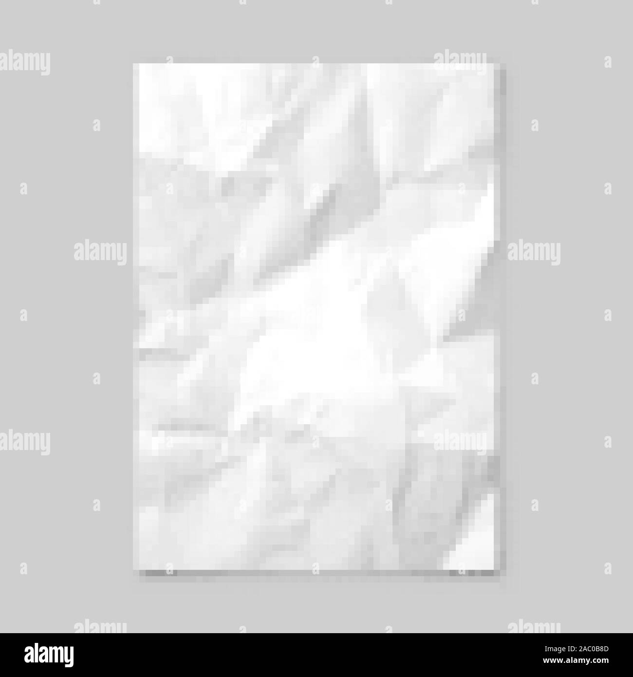 Realistic blank lined paper sheet with shadow in A4 format isolated on ...