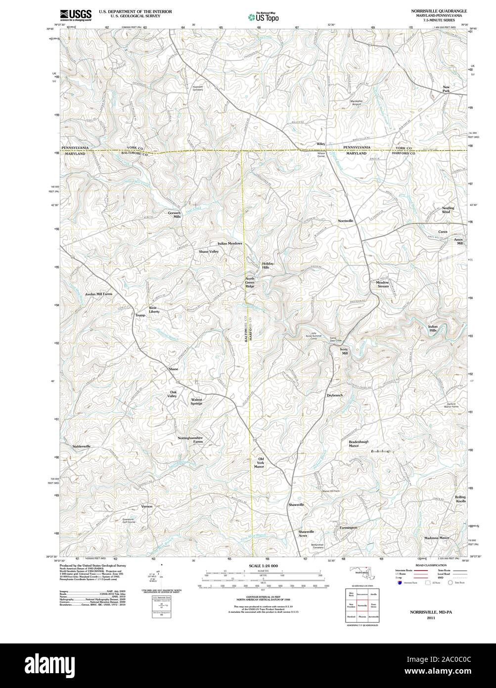 Pennsylvania geological map Cut Out Stock Images & Pictures - Alamy