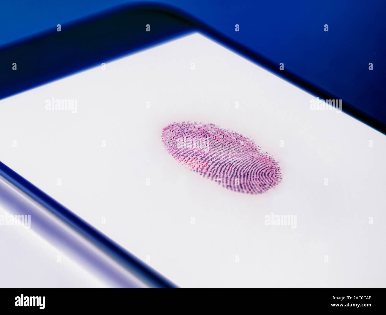 Fingerprint recognition mobile phone hi-res stock photography and ...