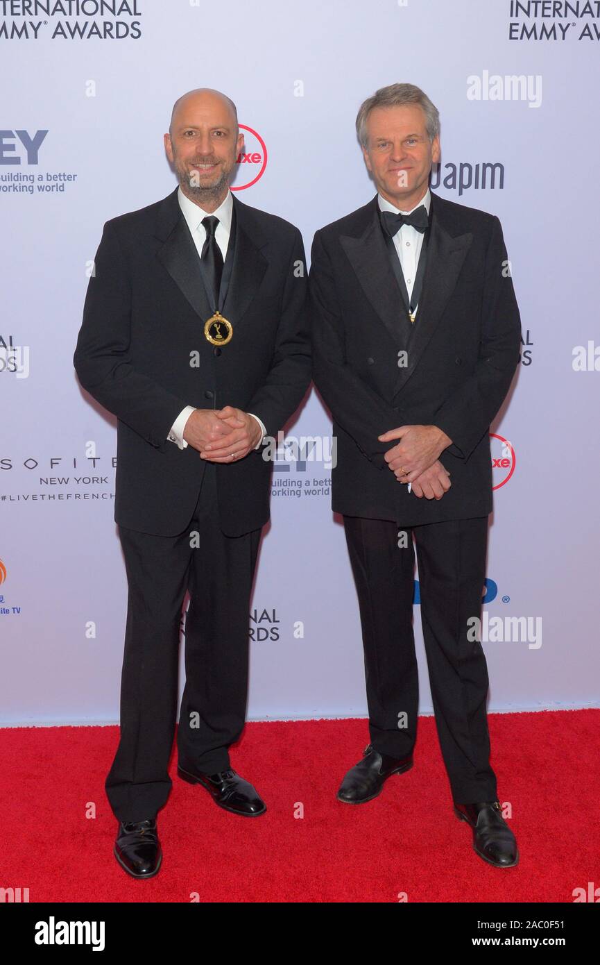 NEW YORK, NY - NOVEMBER 25: Michael Epstein and Peter Worsley attend ...