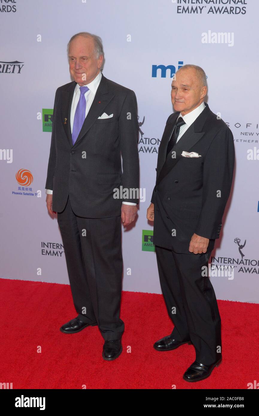 NEW YORK, NY - NOVEMBER 25: Ronald Lauder and Raymond Kelly attend the ...