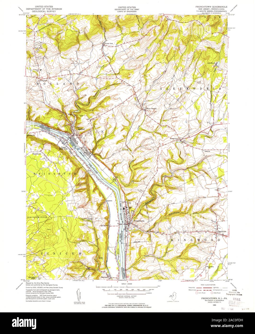 Map of frenchtown hi-res stock photography and images - Alamy