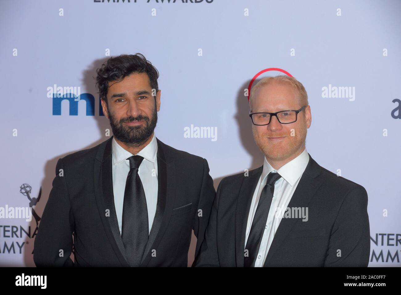 NEW YORK, NY - NOVEMBER 25: Arron Fellows and Gagan Rehill attend the ...
