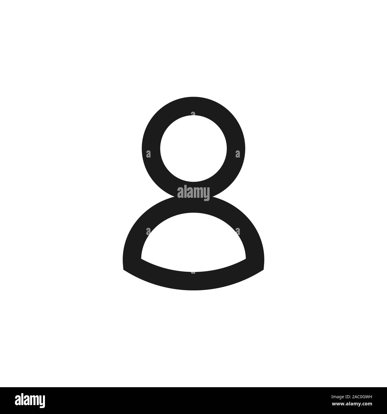 Modern human user icon, great design for any purposes. Isolated vector ...