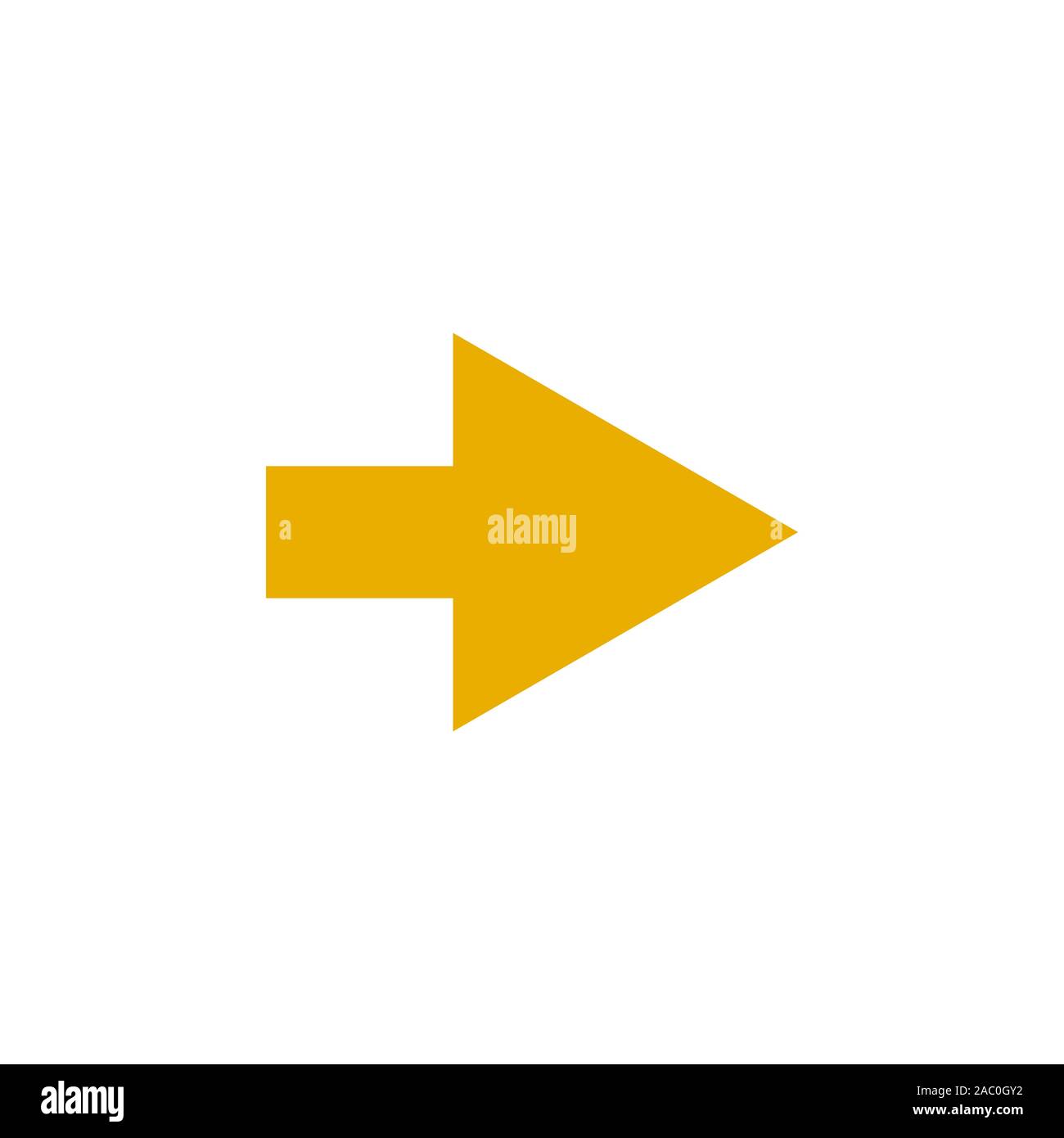 Modern yellow arrow, great design for any purposes. Art vector ...