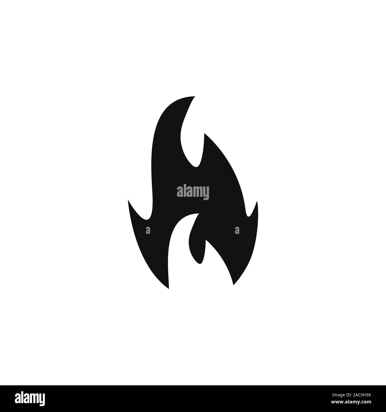Black burning fire Isolated vector icon Stock Vector Image & Art - Alamy