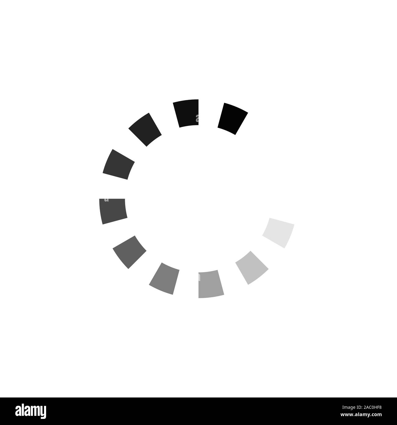 Loading circle, load internet data symbol. Business network isolated ...