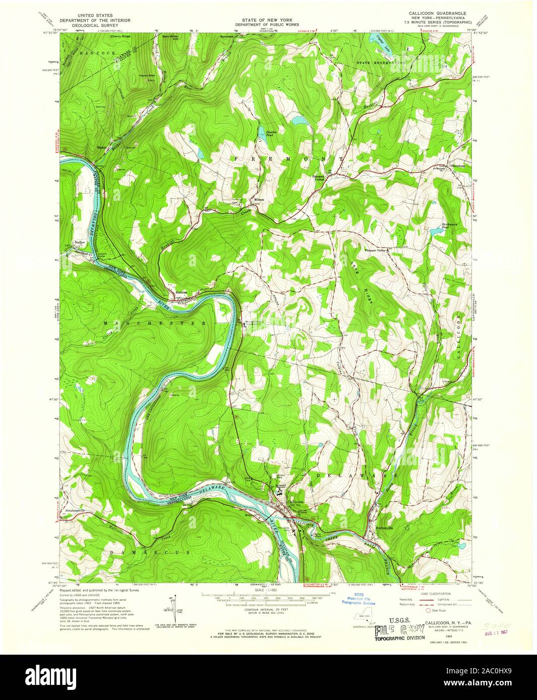 Callicoon map Cut Out Stock Images & Pictures - Alamy