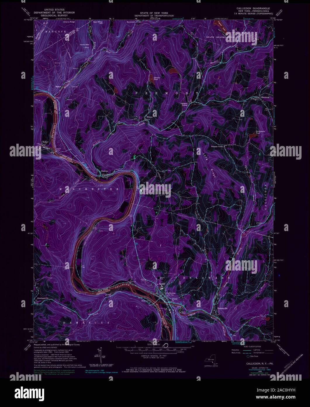 Map of callicoon hi-res stock photography and images - Alamy