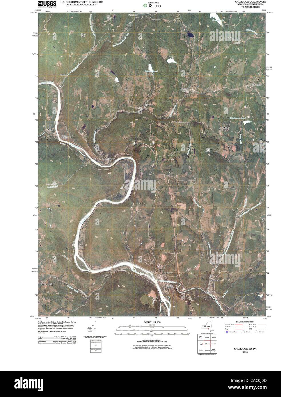 Map of callicoon hi-res stock photography and images - Alamy