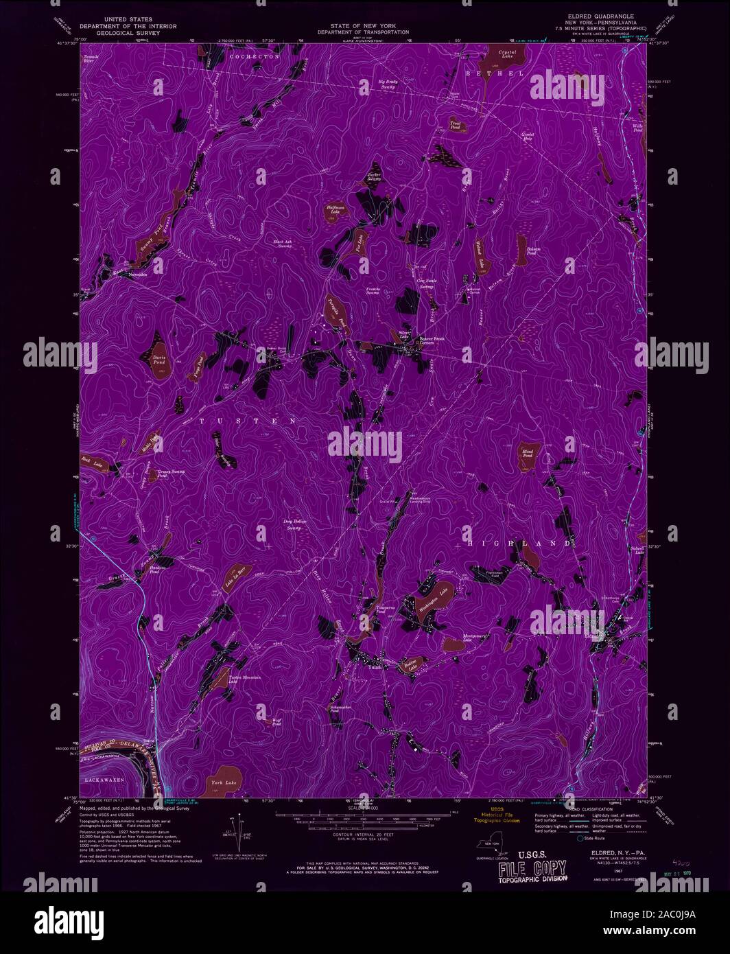 Eldred map hi-res stock photography and images - Alamy