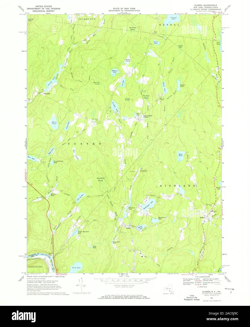 Map of eldred hi-res stock photography and images - Alamy