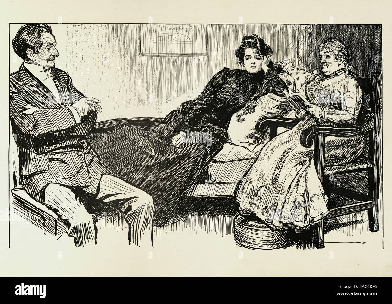 A Widow And Her Friends, Charles Dana Gibson. Miss Babbles, the ...