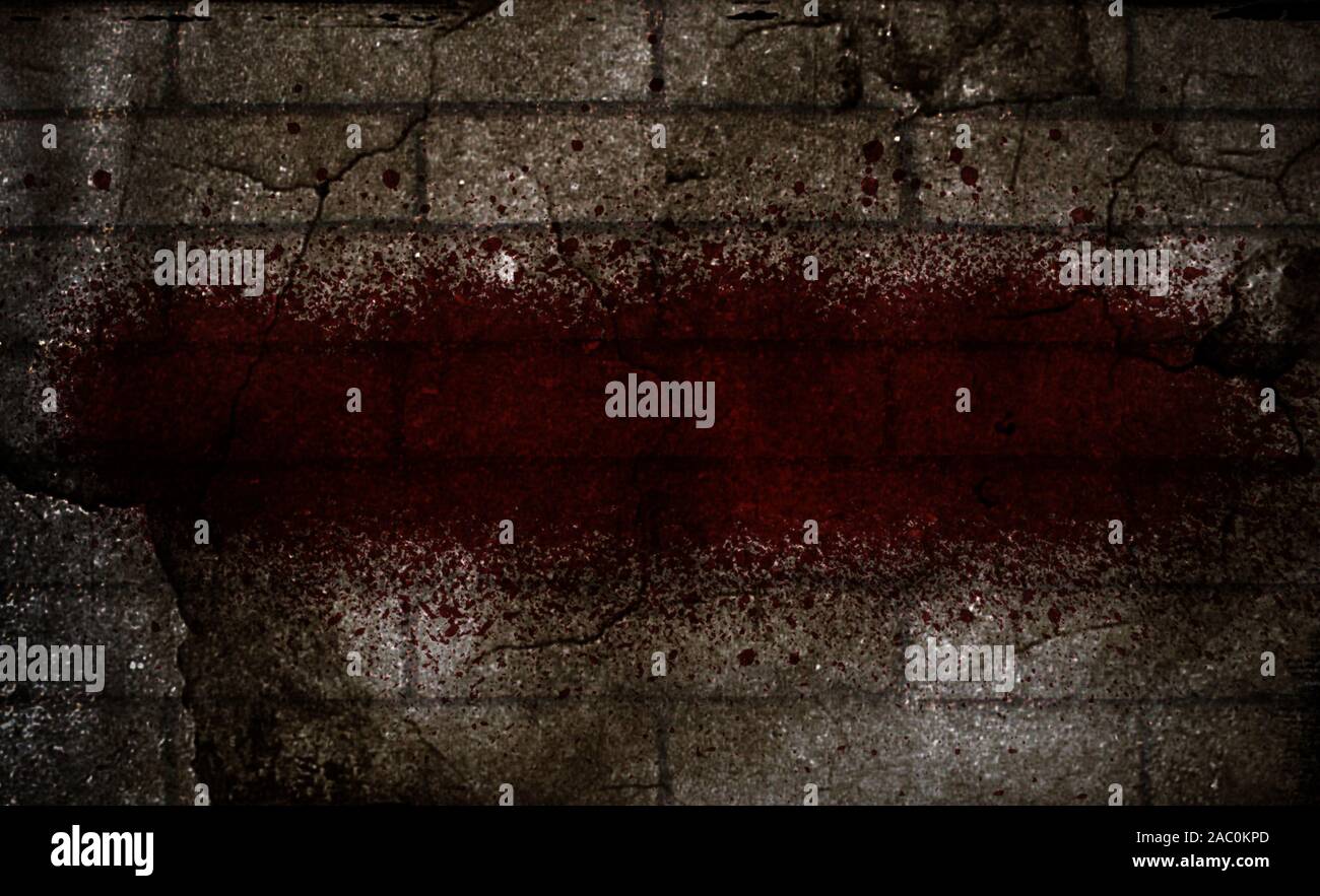 Blood marks on the wall Stock Photo - Alamy