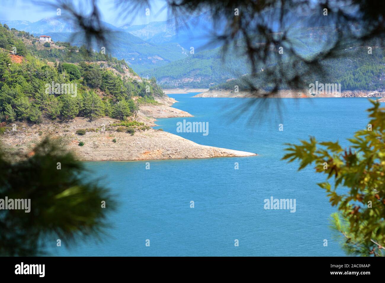 DIM CAY DAM, the large dam above the floating restaurants of DIM CAY ...