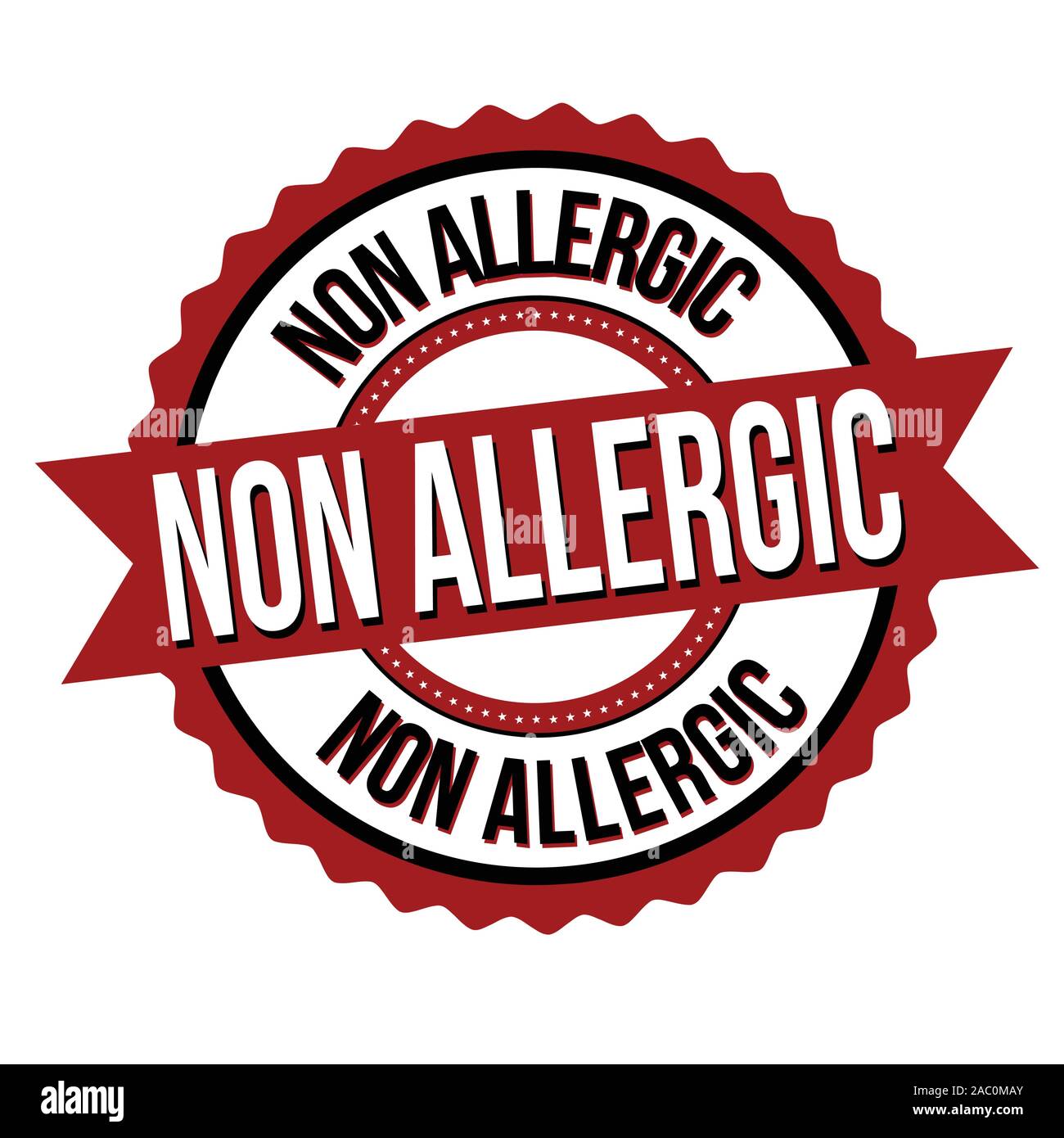 Allergy food packaging label Stock Vector Images - Alamy