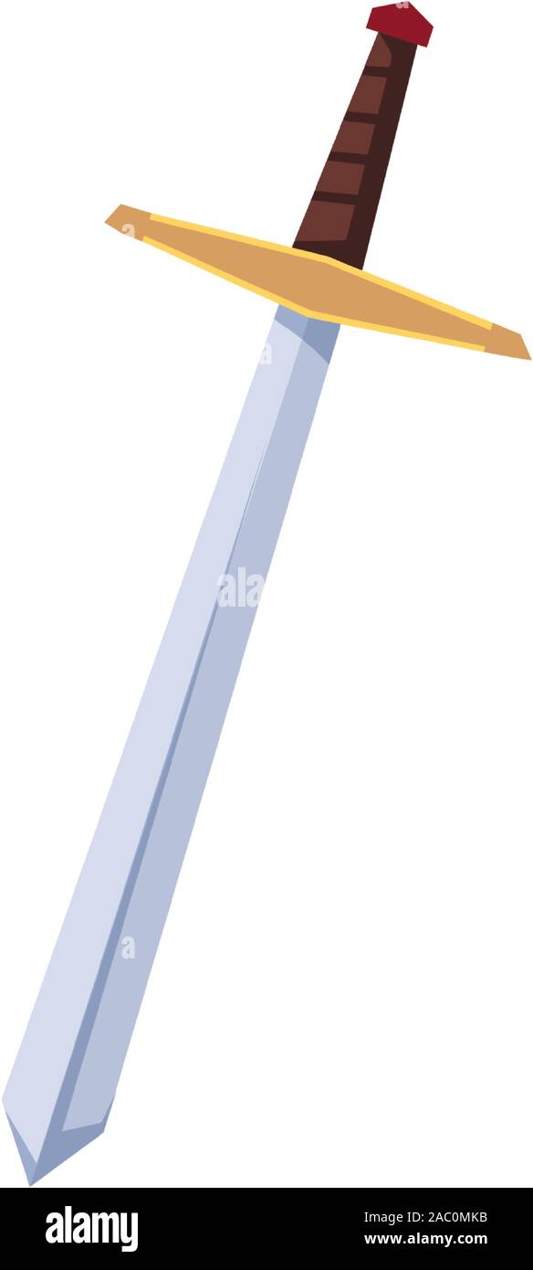 sword long on white background vector illustration design Stock Vector ...
