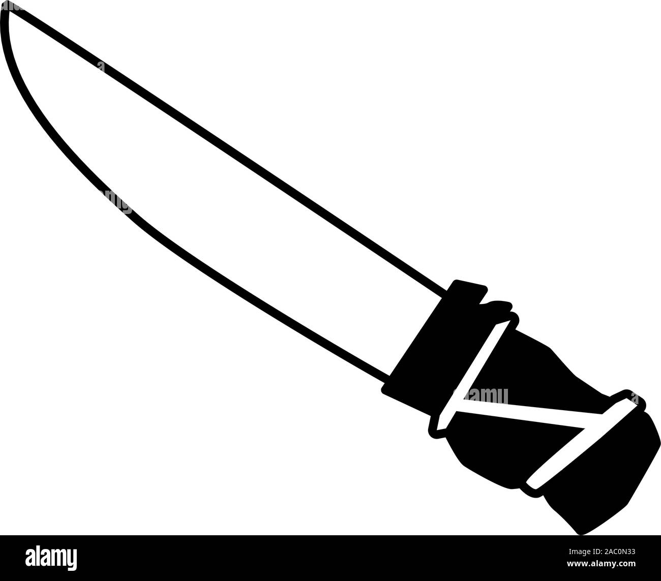 knife on a white background vector illustration design Stock Vector ...