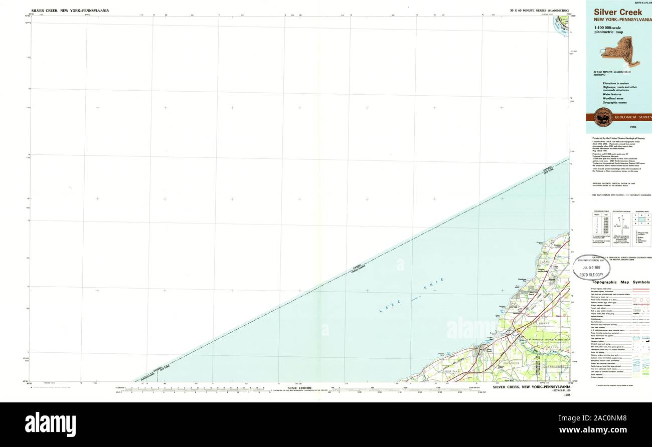 Silver creek map hi-res stock photography and images - Alamy