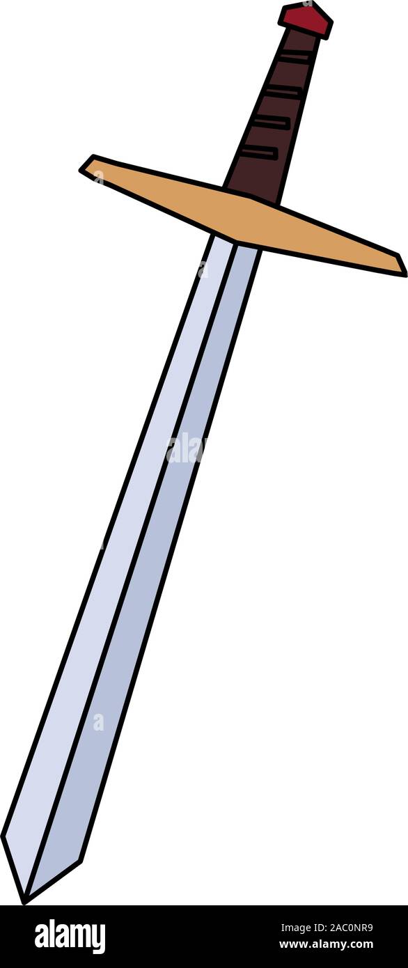 sword long on white background vector illustration design Stock Vector ...