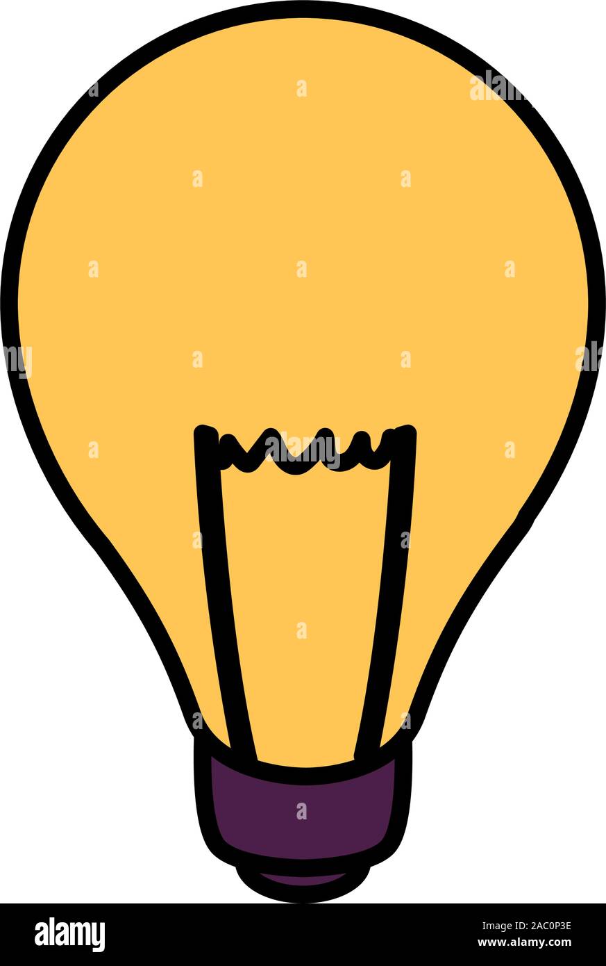 light bulb in white background vector illustration design Stock Vector ...