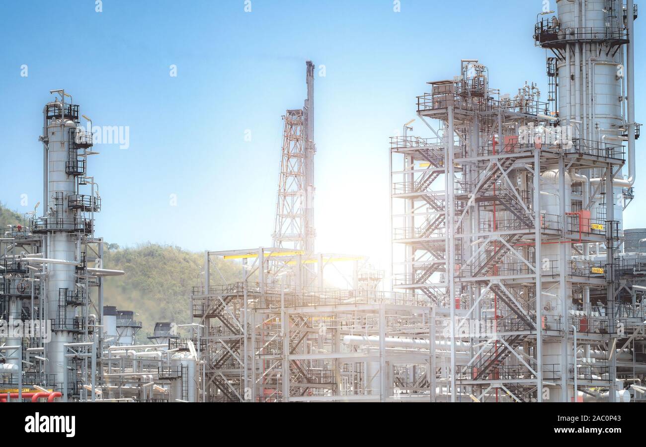 Industrial oil and gas refinery plant zone. -image Stock Photo - Alamy