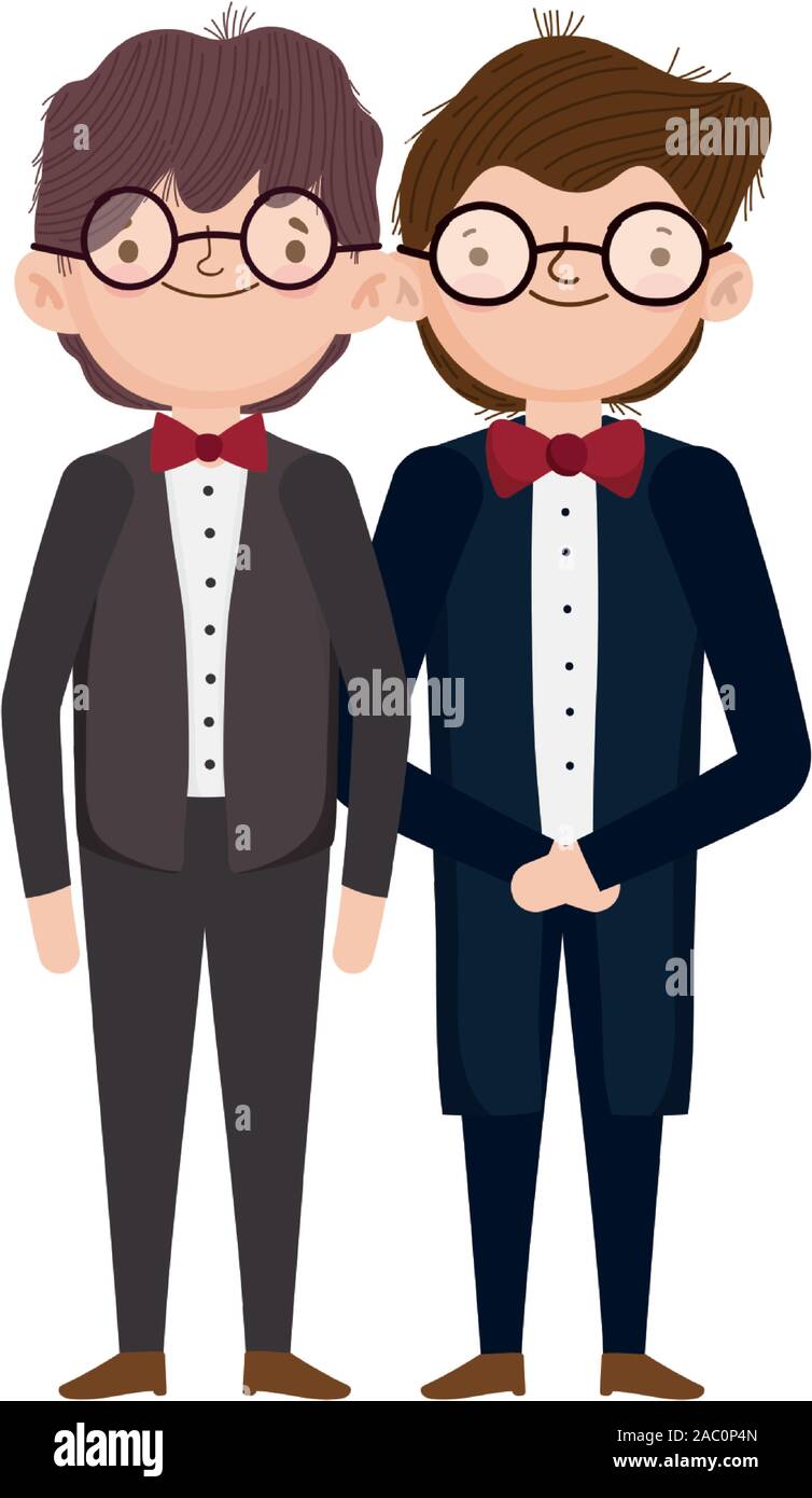 wedding groom men character cartoon vector illustration Stock Vector ...