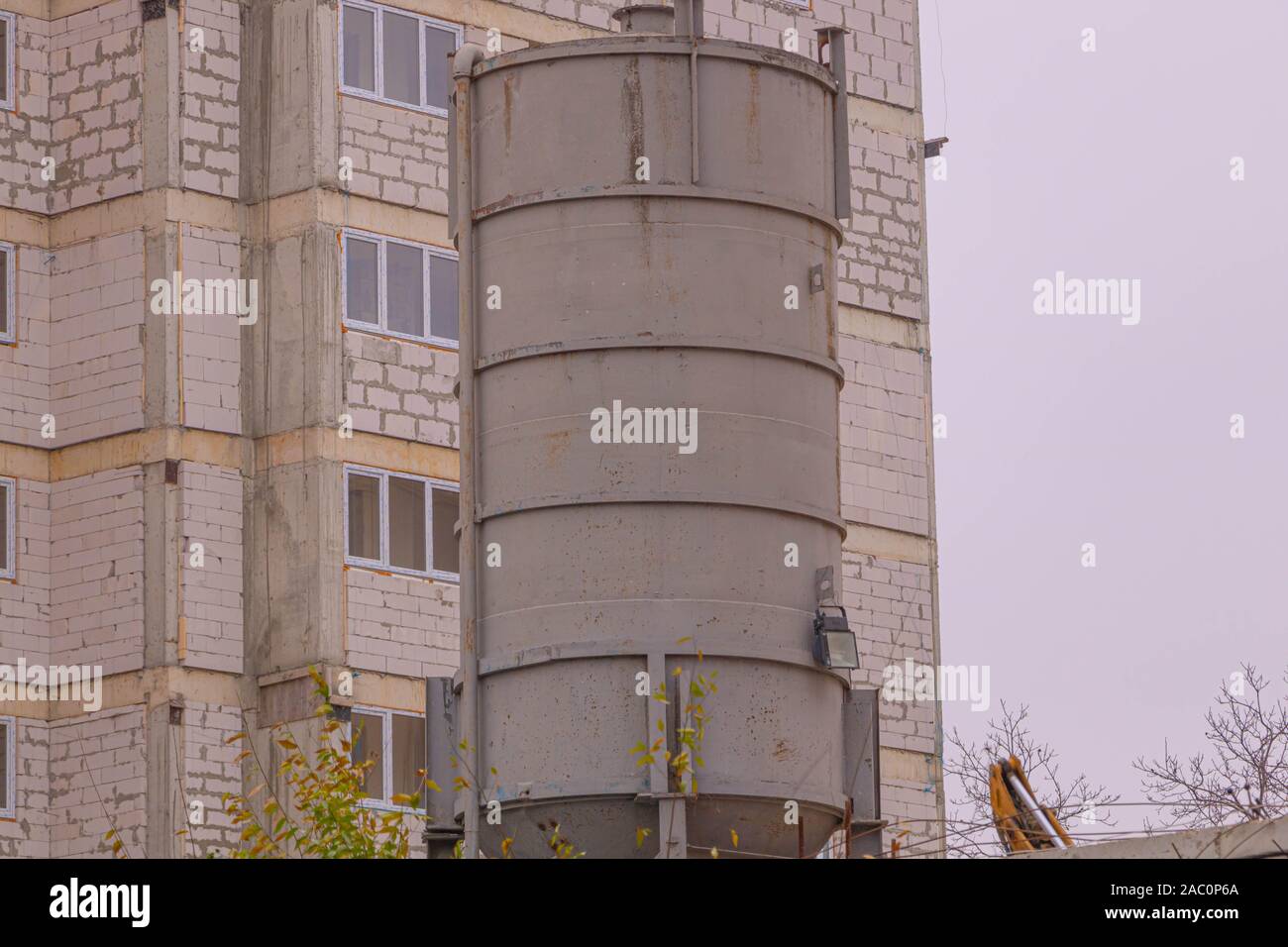 Cement factory concrete plant cement production. Construction industry ...